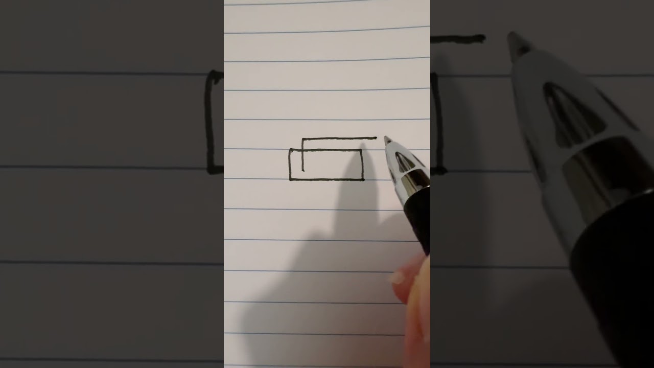 How to Draw a 3D Rectangle or a 3D Rectangular Prism or Cuboid