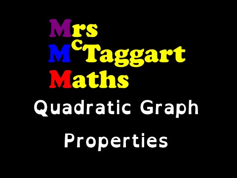 properties of a quadratic graph