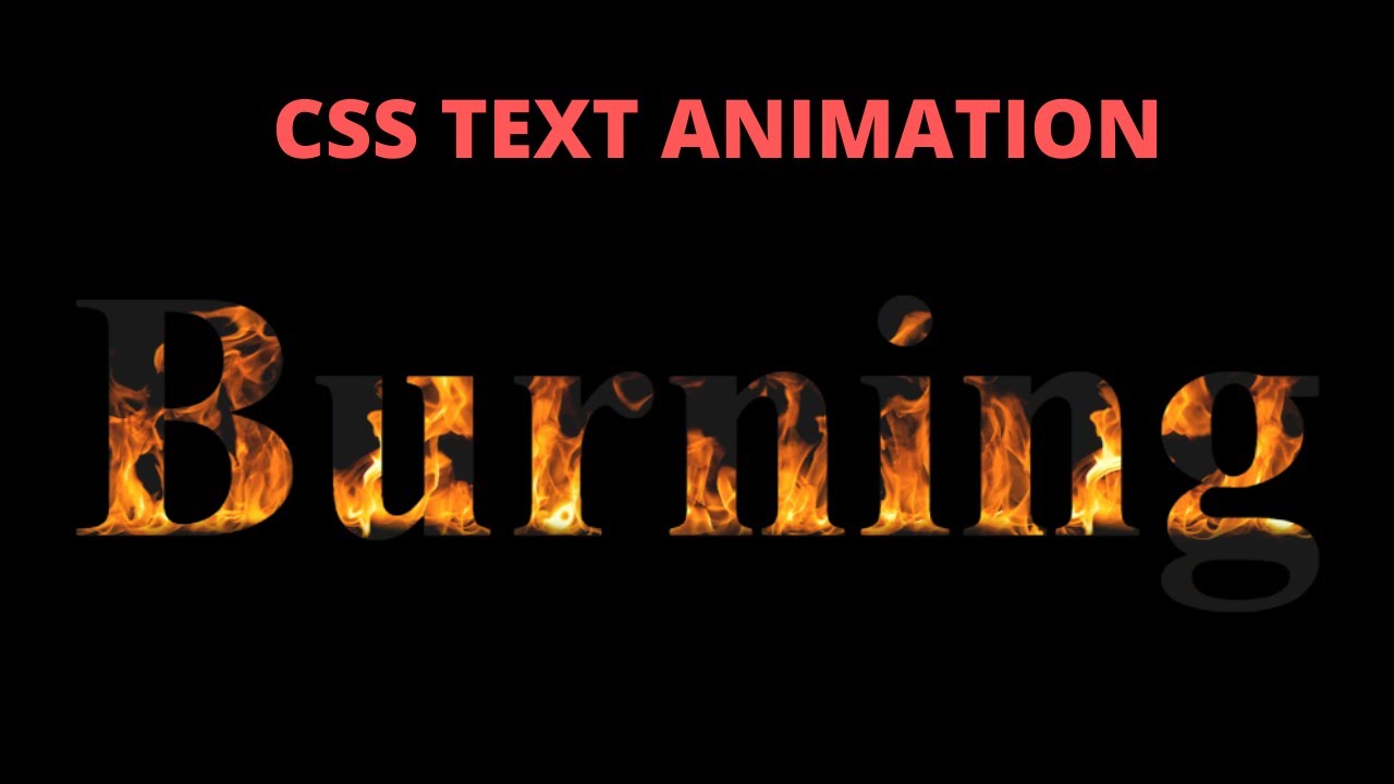 #shorts Burning Text - Pure CSS Tutorials - Cool CSS Animation Effects | Text animation html css