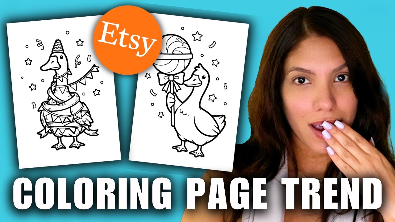 Explosive Trend for Coloring Pages on Etsy