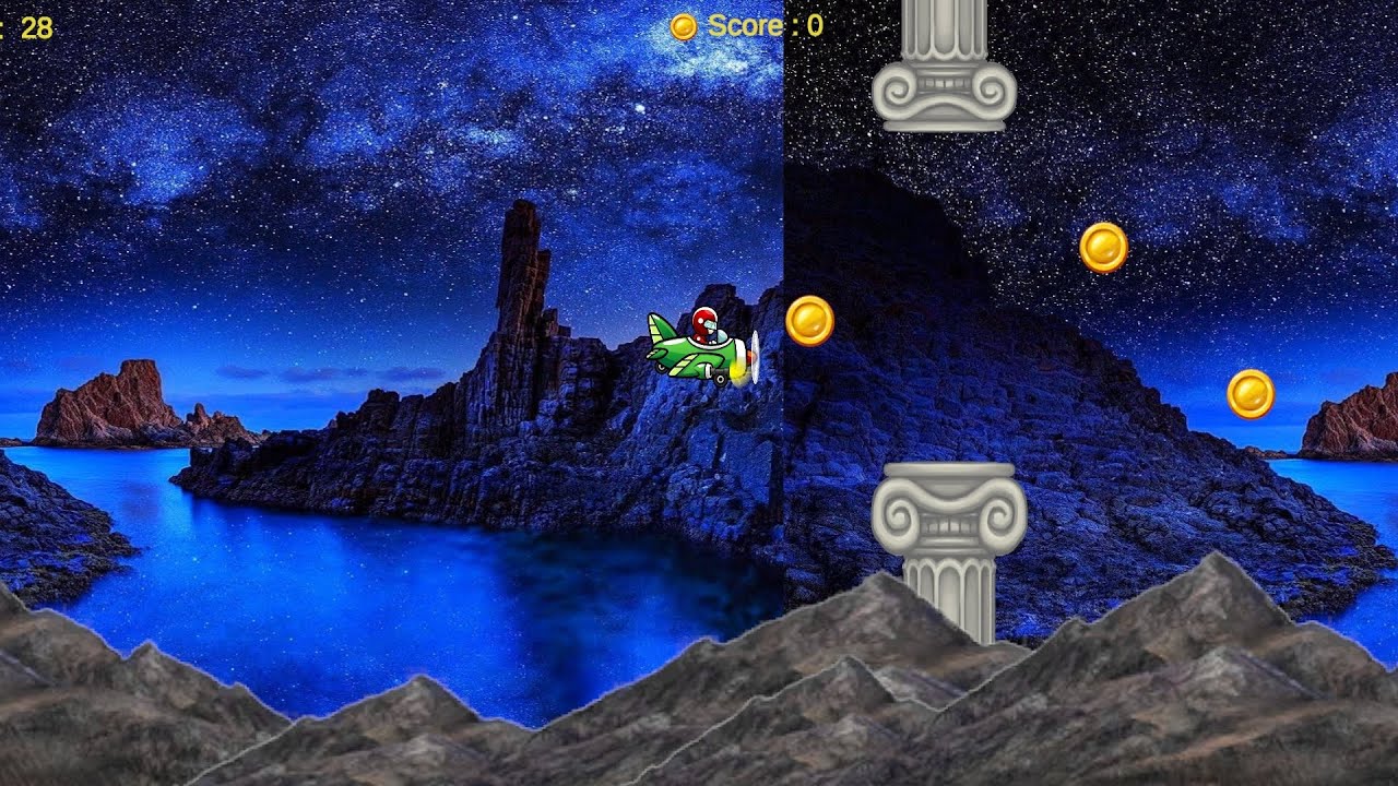 Flappy Plane Game in Unity Engine | Free Source Code Download