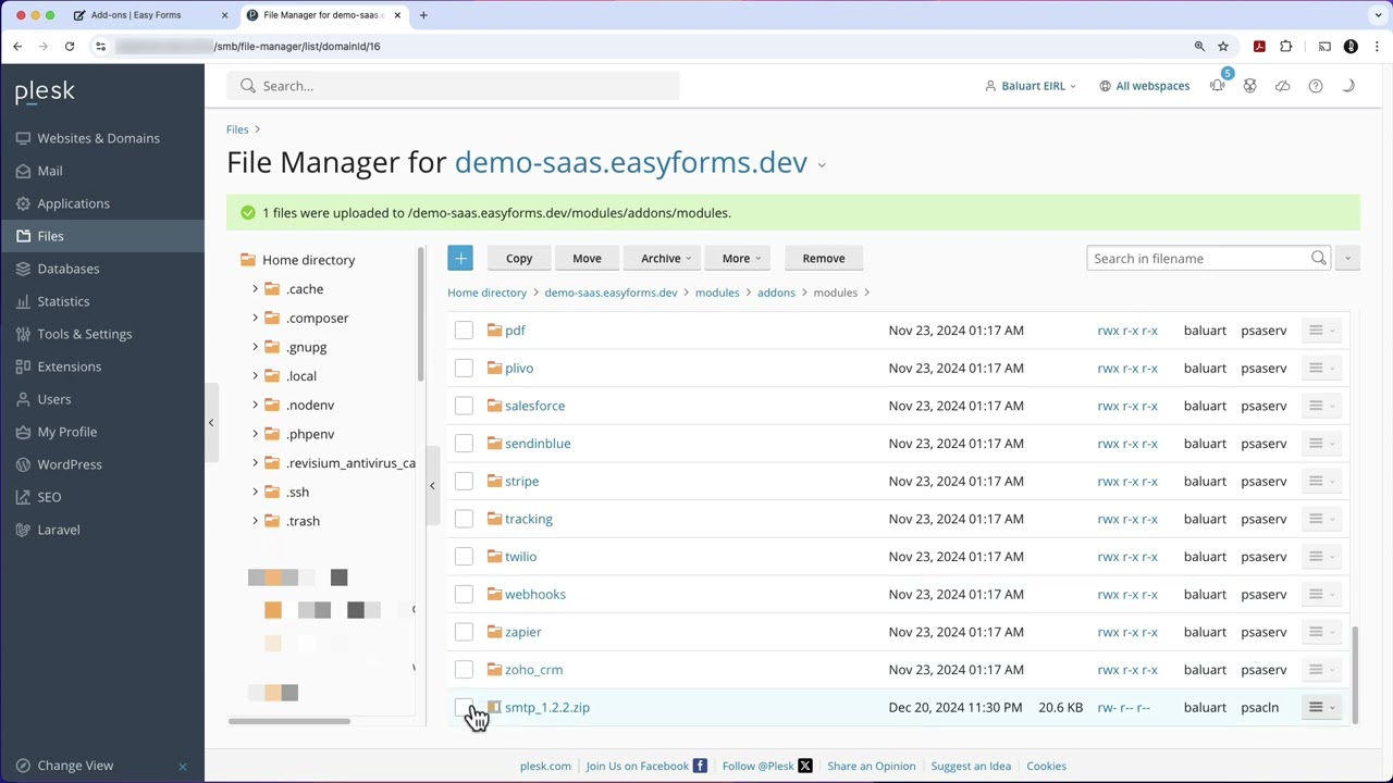 How to Install Easy Forms Add Ons