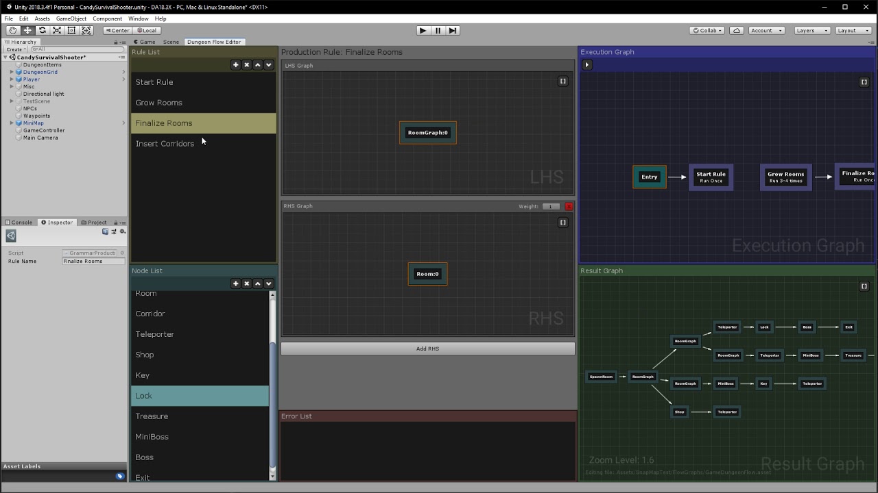 Dungeon Architect: Flow Editor [Unity]