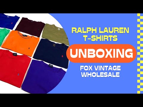 Unboxing Ralph Lauren T Shirts From Fox Vintage Wholesale