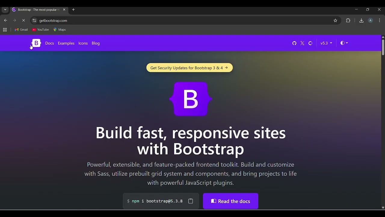 Bootstrap Navbar and Carousel Tutorial | Simple Website Design Using Bootstrap in VS Code