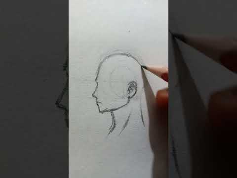 How to draw side face #anime #drawing#animedrawing