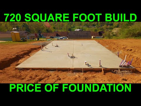 Cost of small house concrete slab foundation (720 square feet)