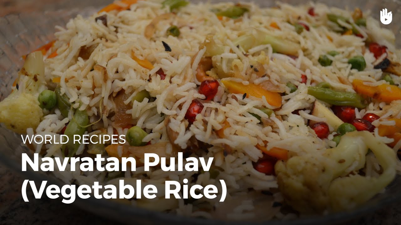 Navratan pulav (vegetable rice) - Learn How to Cook Indian Food | Sikana