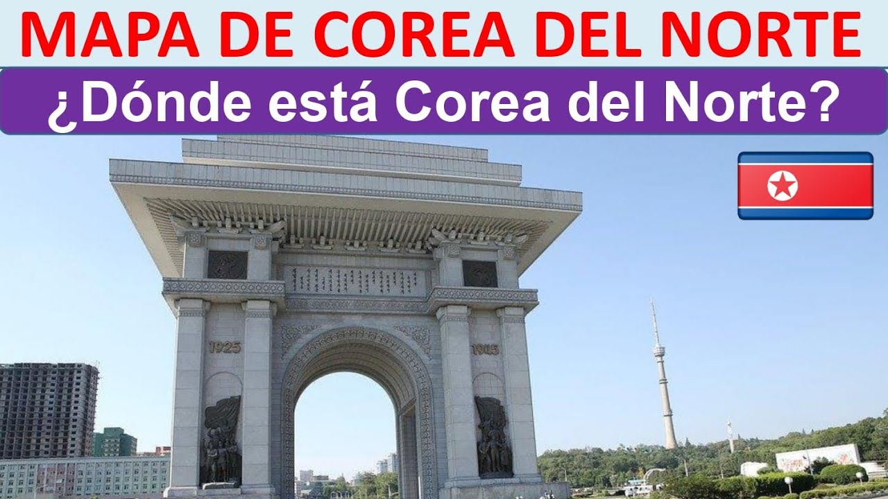 Mapa de Corea del Norte. Donde esta Corea del Norte
