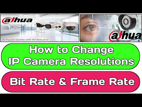 How to Change IP Camera Bitrate/Resolution/Frame Rate | Main Stream and Sub Stream Settings | Audio
