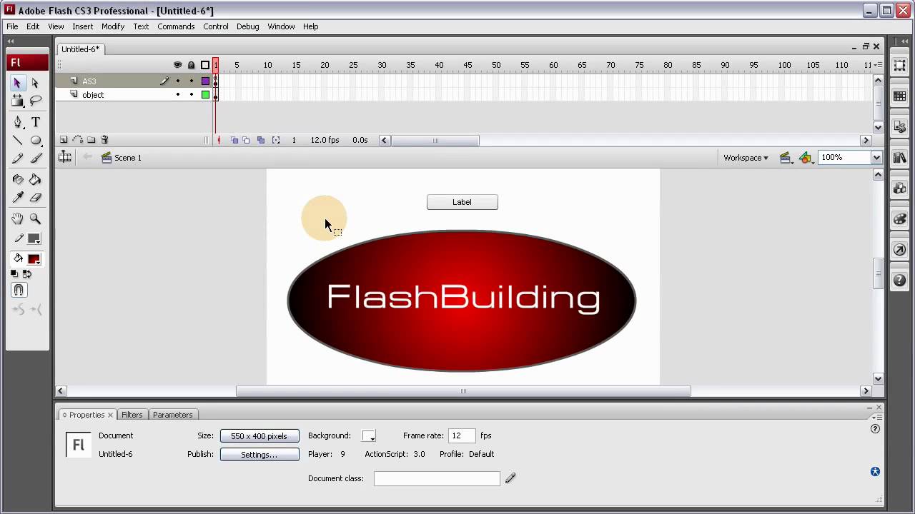Flash Button Component Tutorial: Toggle in ActionScript 3.0