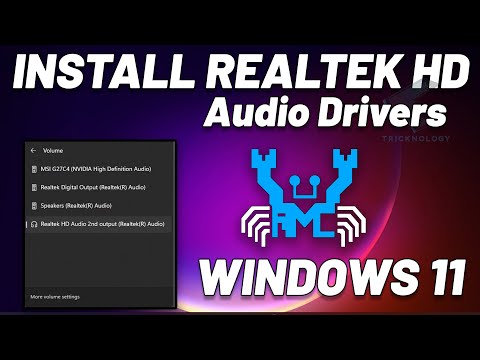 How To Install Realtek HD(High Definition) Audio Drivers in Windows 11
