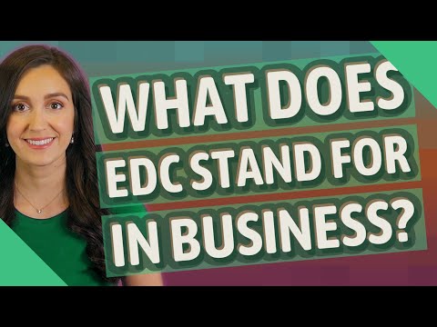 What does EDC stand for in business?