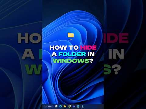 How to hide a folder in Windows