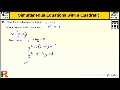 Unit 6: Sim equations | bispmaths