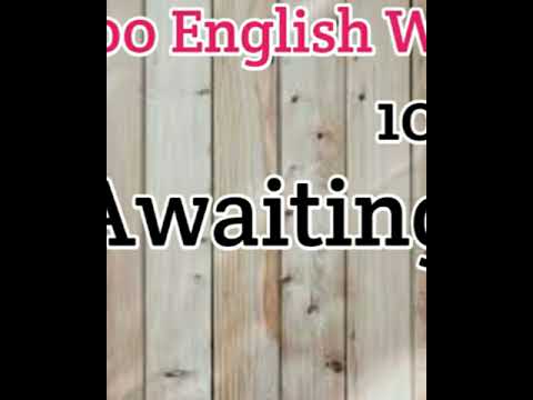 #287 English Word | Awaiting | Basic English Words #Shorts