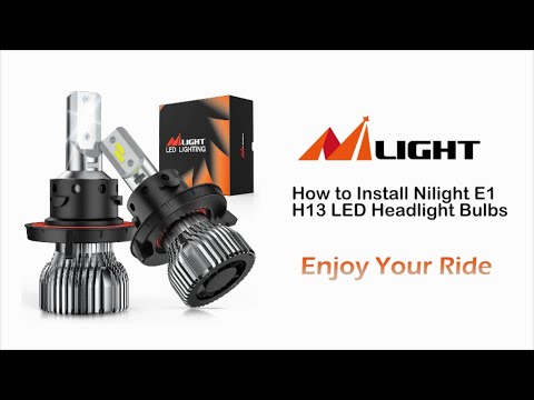 How to install Nilight E1 9008/H13 LED Headlight Bulbs