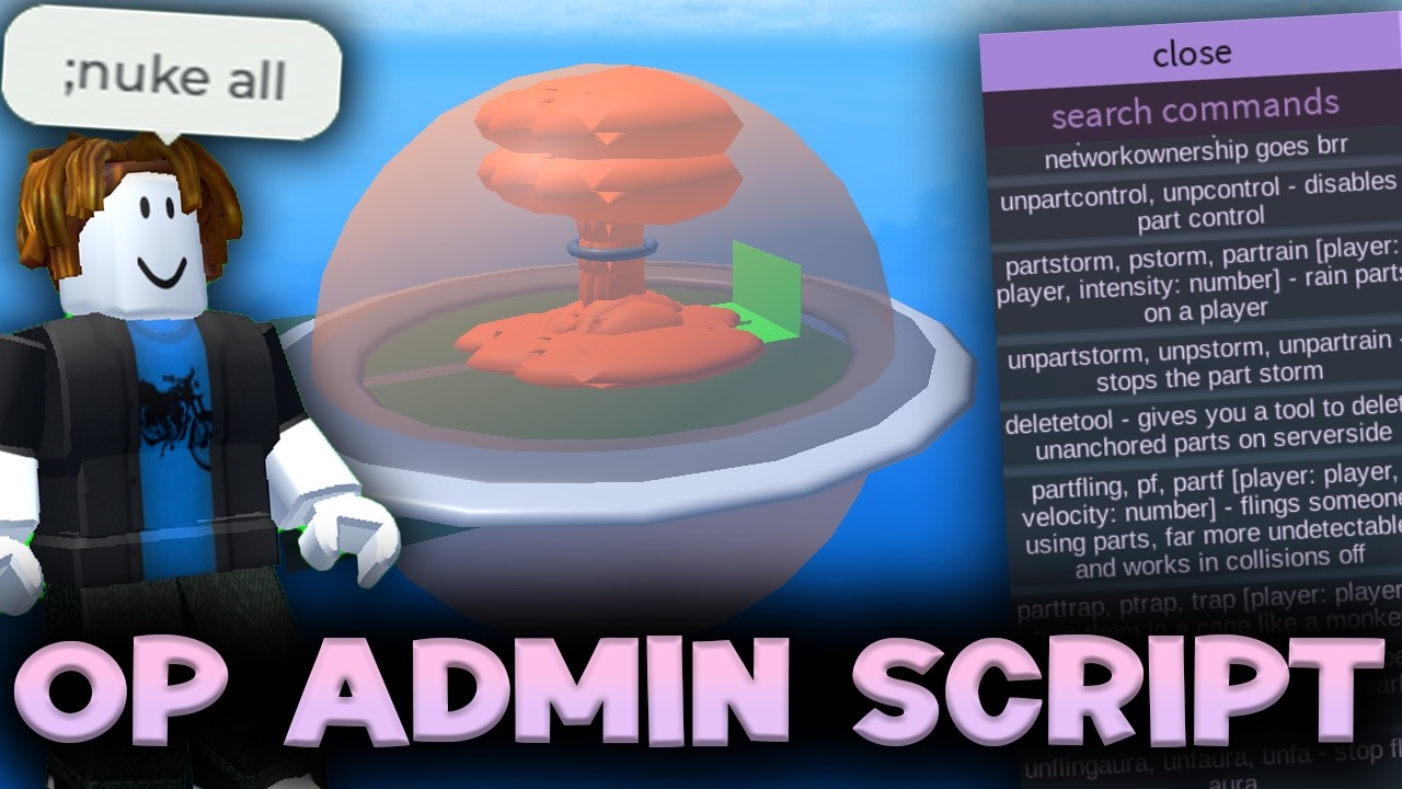 FE OP Admin Script - ROBLOX EXPLOITING