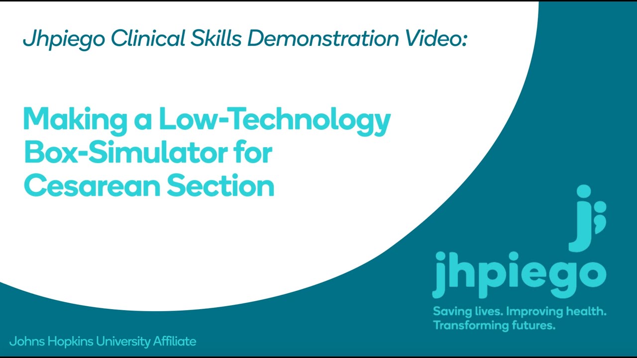 Making a Low-Technology Box-Simulation for Cesarean Section