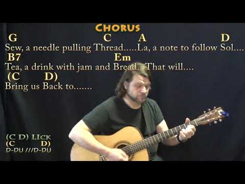 Do Re Mi (The Sound of Music) Guitar Lesson Chord Chart in G Major with Chords/Lyrics