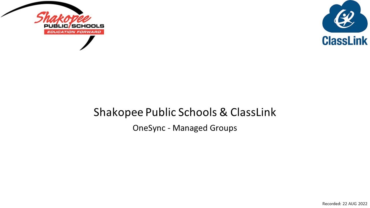 OneSync - Managed Groups