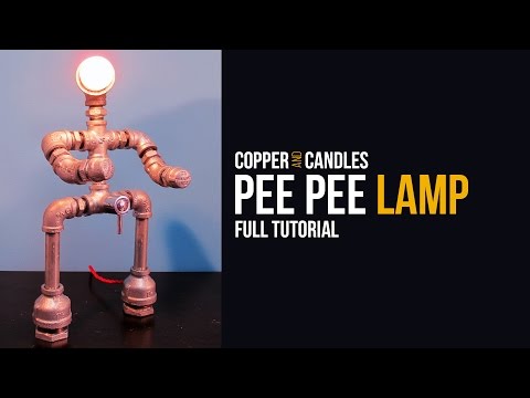 DIY Galvanized Pipe Lamp Industrial Design Water Valve Light Switch Tutorial