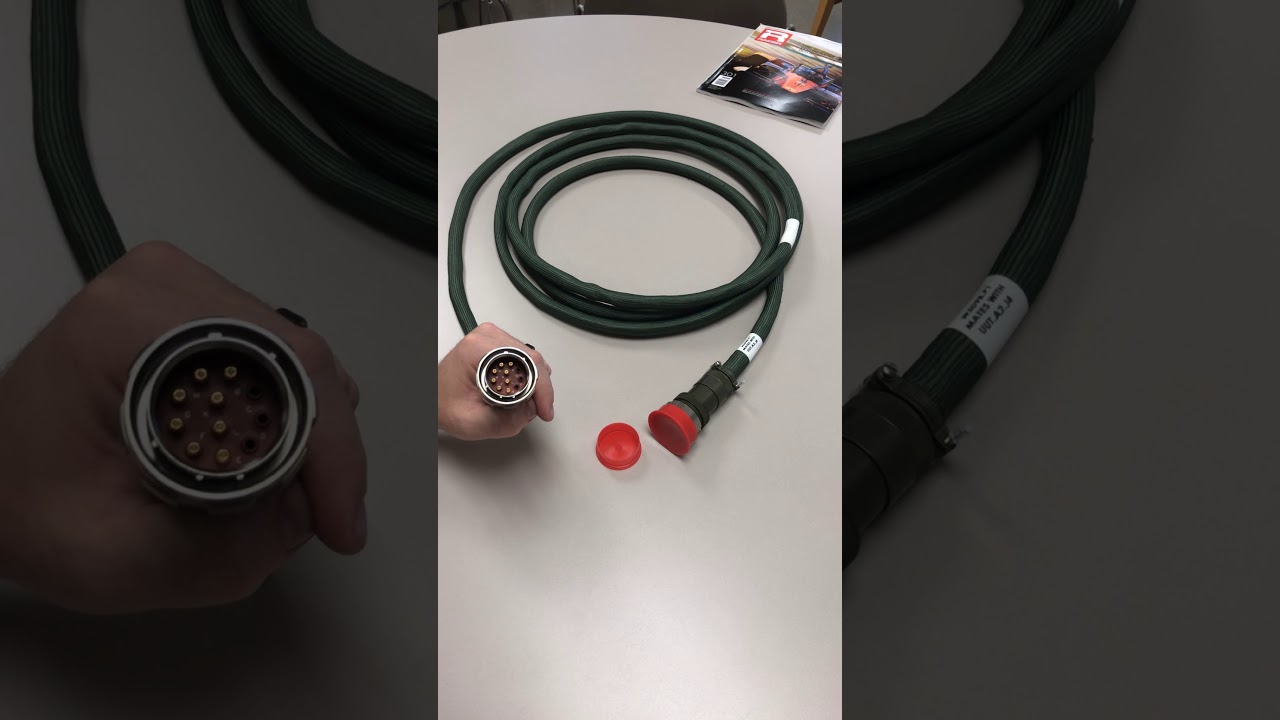 Koaxis M38999 RF Cable Harness w/ Times Microwave equivalent Size 12 RF Contacts #RFcables