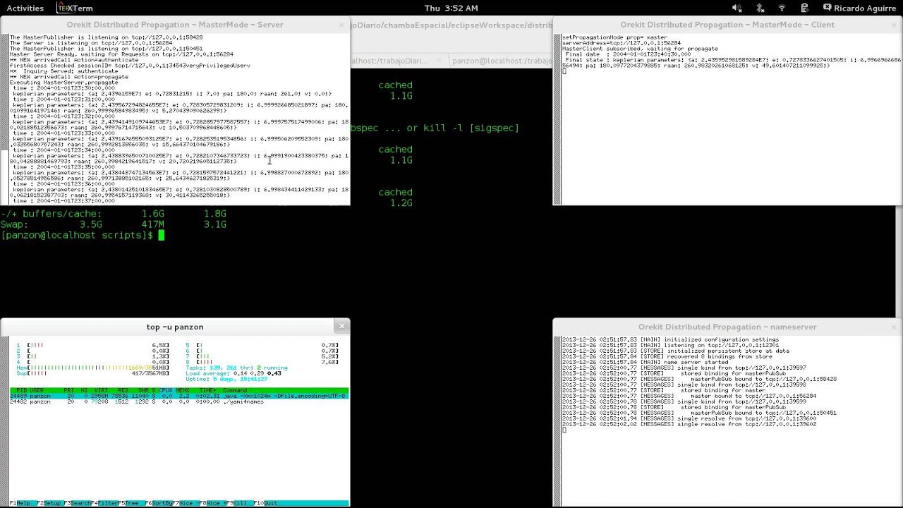 running Orekit Distributed Propagation - MasterMode example