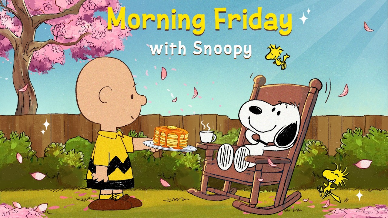 Friday Spring Morning with Snoopy 🥞🌸🌷 | Peaceful Jazz Playlist Vibes to Unwind, Study, and Enjoy