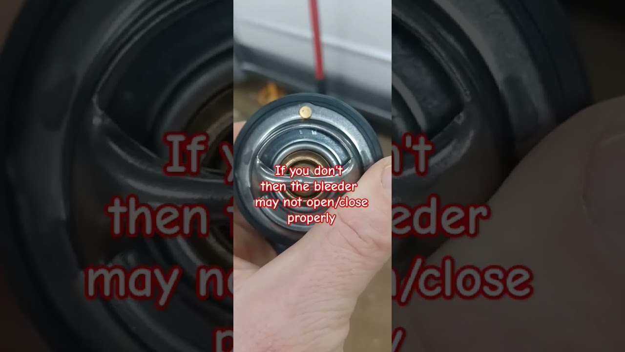 Did you know this about your thermostat seal? Overheating after a new thermostat?