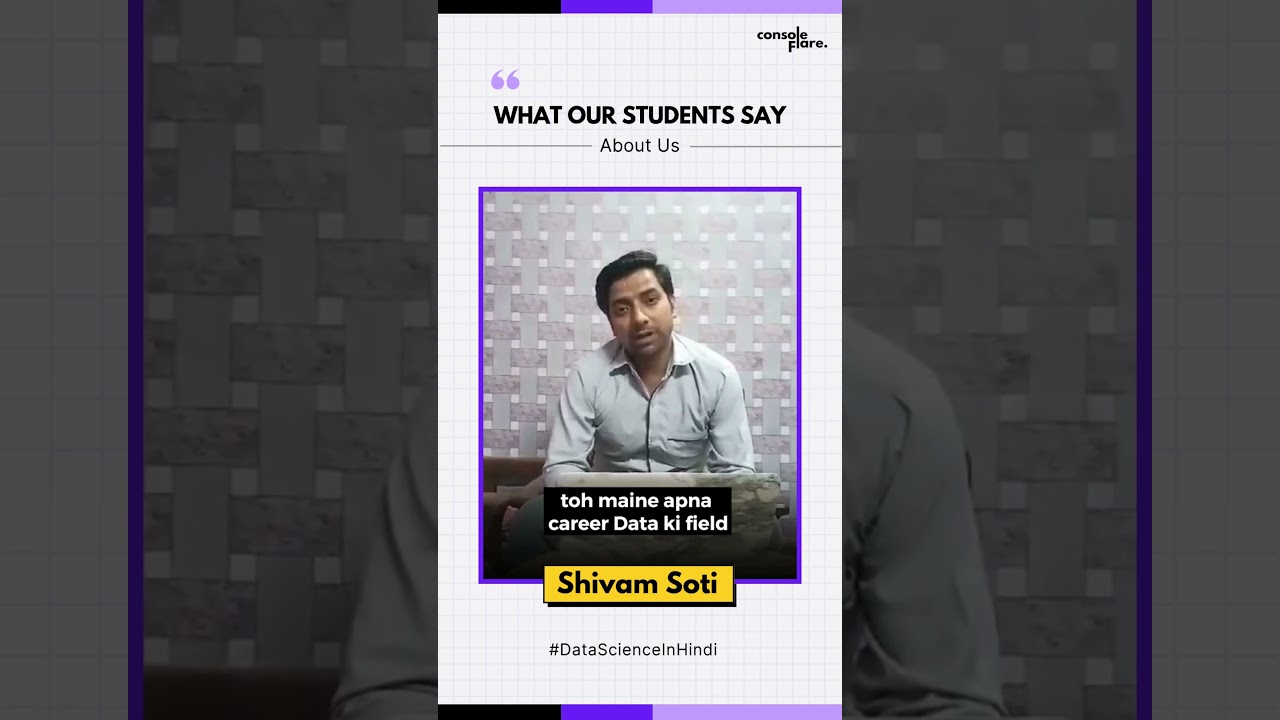 Shivam Soti | Feedback | Consoleflare #datascience #datanalytics #python #programming  #dataanlysis