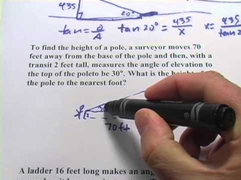Trigonometry Word Problems