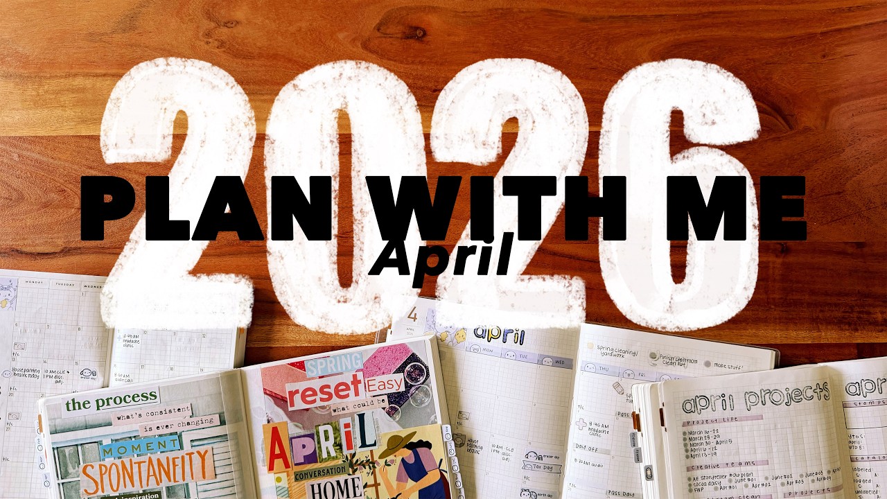 April 2026 Plan With Me // Daily Journal, Take-A-Note, Craft Planner + EDC