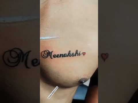 ๐ (Meenakshiโค๏ธ)#nametattoos#tattoolover#varshishorts#maduraitattoo๐ฅ#varshitattoos#trending