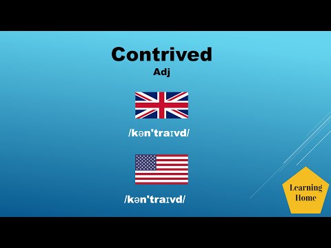 Contrived meaning pronunciation and synonyms #Shorts