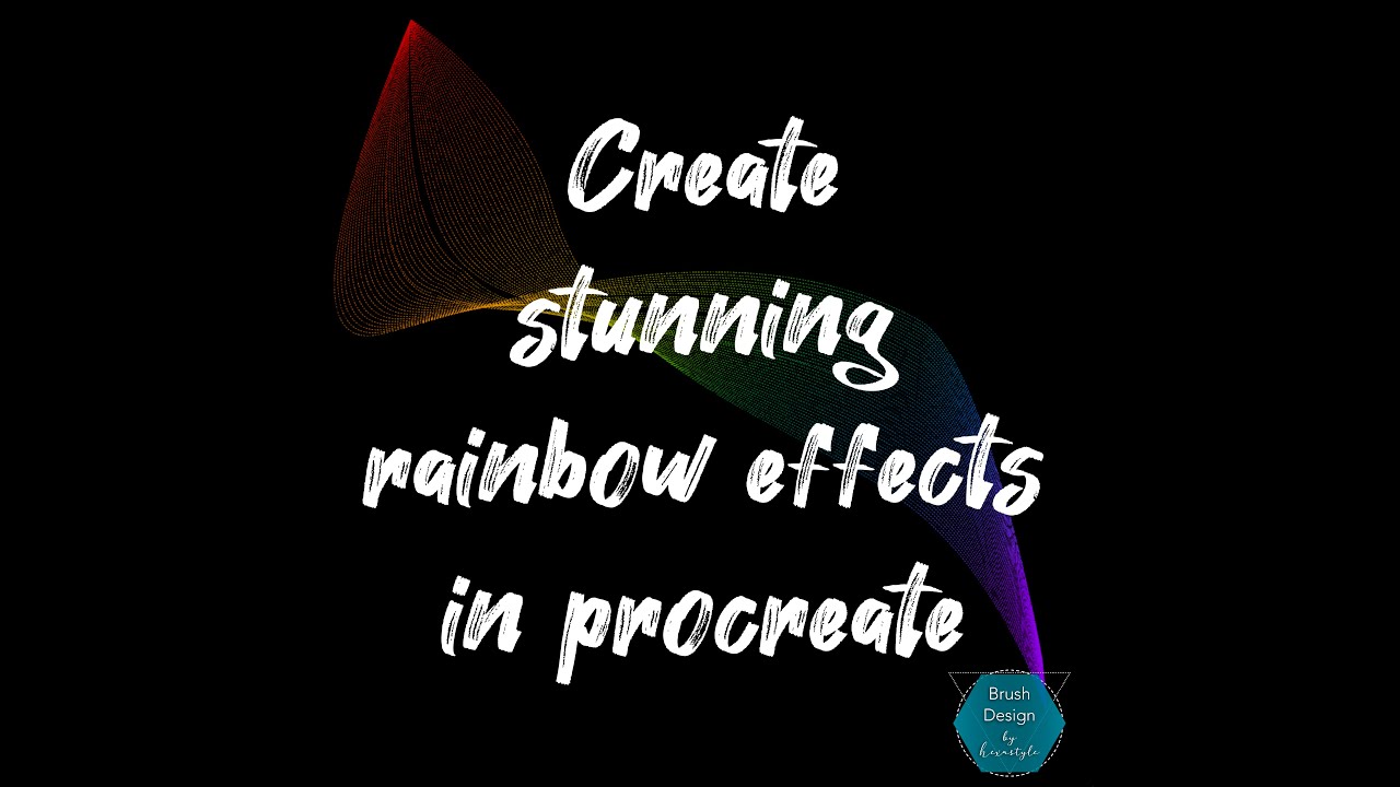 Quick Procreate Tutorial - Rainbow Effect
