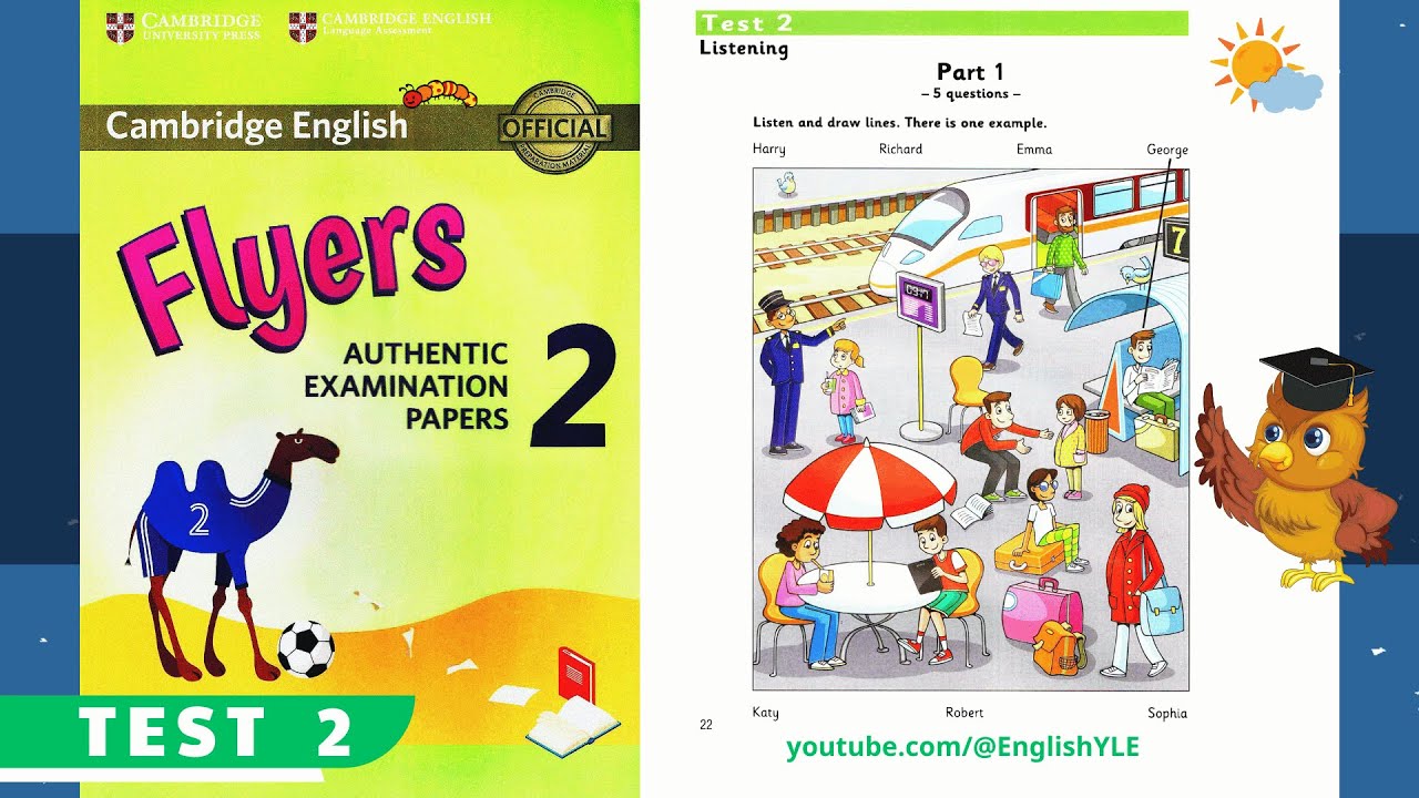 [ Flyers 2 - Test 2 - NEW ] Authentic Examination Papers | Listening Test 2 (With Answer Key)