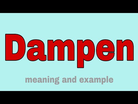 Dampen - meaning and example #english #vocabulary #learn #listening #vaishnavi #youtube #shorts