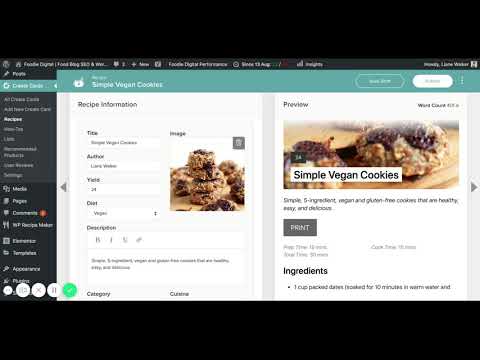 How to add a recipe in Create by Mediavine