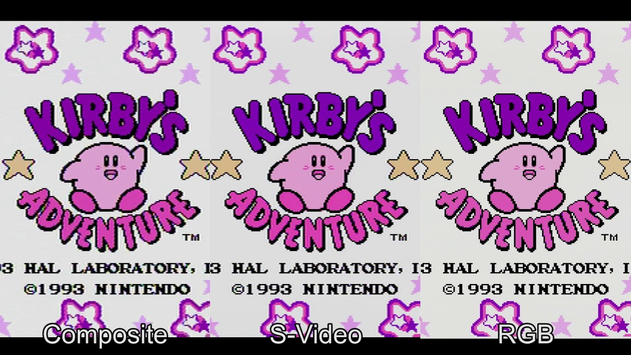 NES Video Comparison - Composite, S-Video, RGB