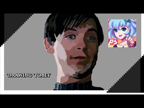 Making Tobey's black spider-man using pixels. #pixelart #tobeymaguire #bullymaguire #spiderman3