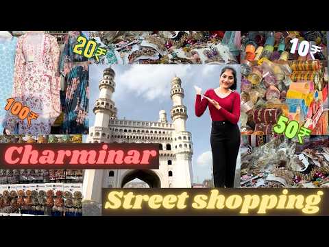 Charminar street shopping | Hyderabad best street shopping | all items in one place in Hyderabad