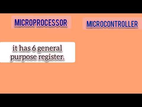 Comparison Between Microcontroller and Microprocessor #8051
