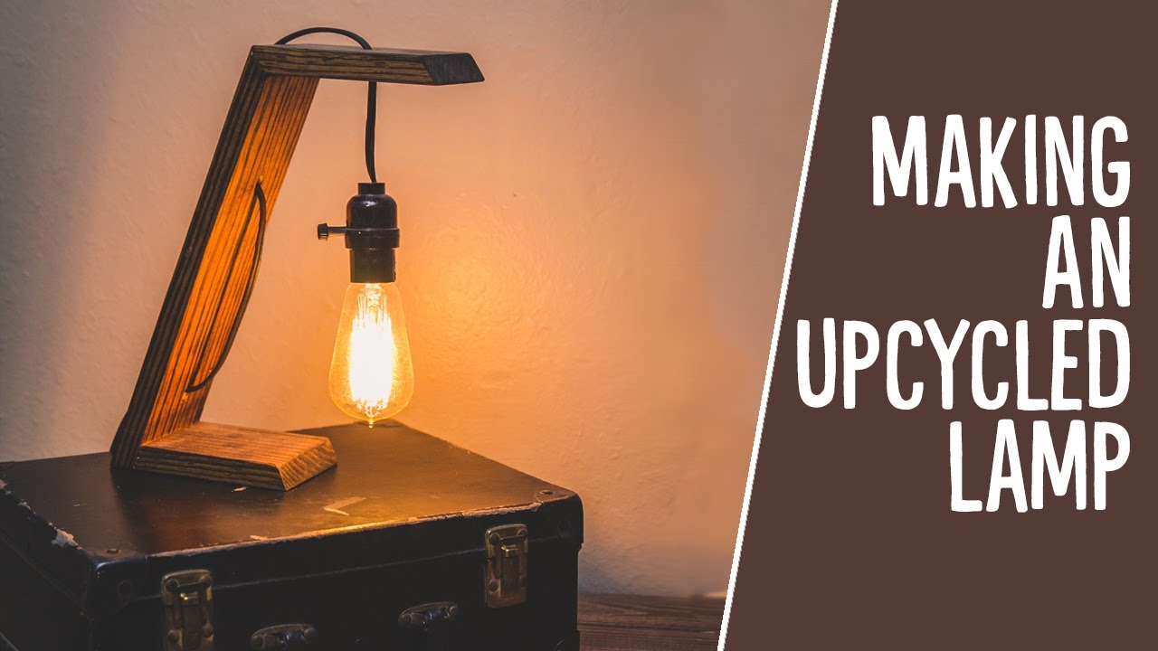 DIY Lamp From Recycled Materials // Trash To Treasure!
