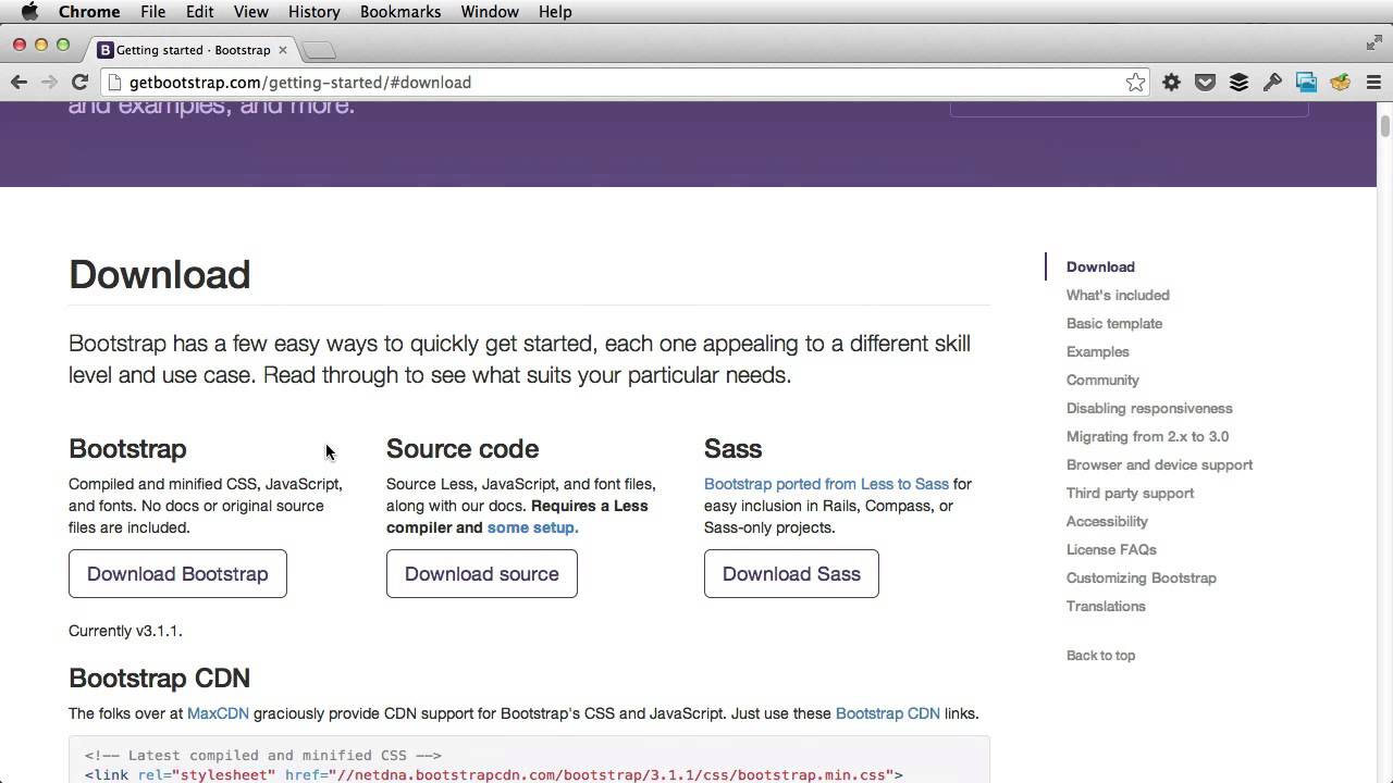 Bootstrap 3 for Web Design: Bootstrap Overview and Installation