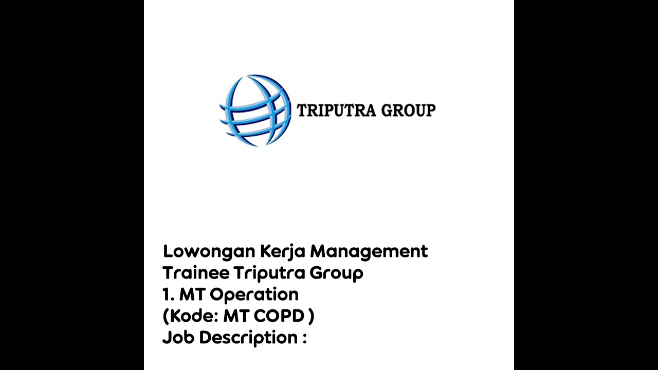 Lowongan Kerja Management Trainee Triputra Group