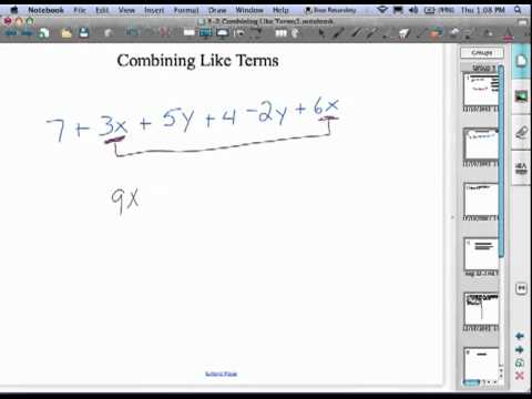 3 2 Simplifying Algebraic Expressions