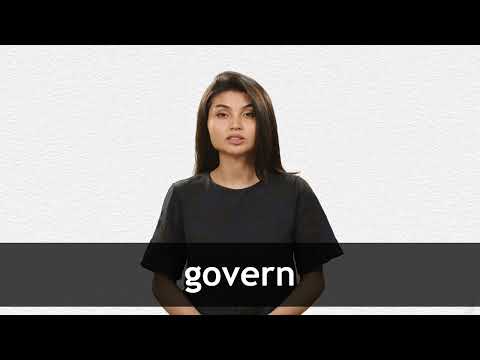 GOVERN definition and meaning | Collins English Dictionary