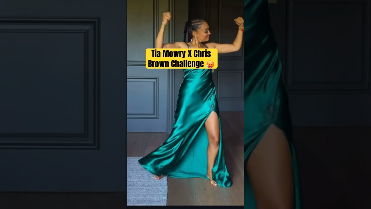 🔥 ok Tia Mowry with the Dance Moves! #tiamowry #chrisbrown #dance #challenge #itdepends #shorts