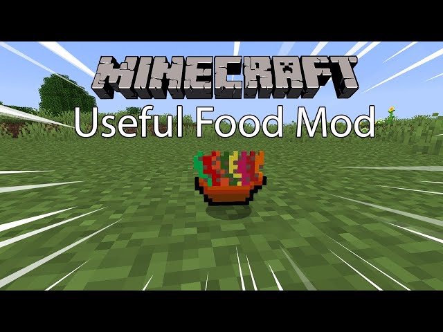 Minecraft Mod พรีวิว - Mod อาหารมีประโยชน์ | Useful Food Mod [1.15.2 ...